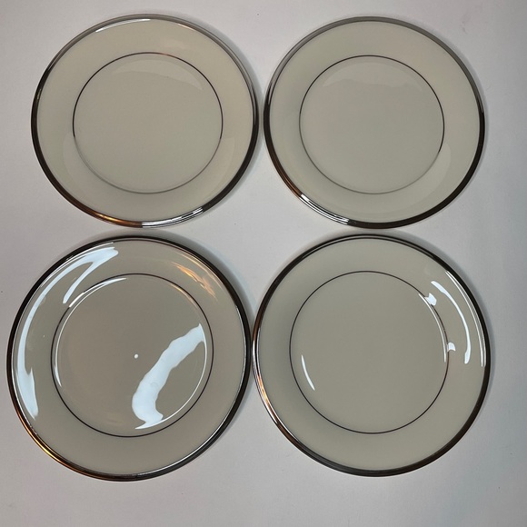 Lenox | Dining | Lenox Solitaire 4 Bread And Butter Plates | Poshmark